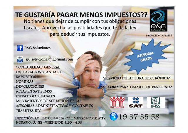 DESPACHO CONTABLE R&G SOLUCIONES en Monterrey DESPACHO CONTABLE R&G SOLUCIONES en Monterrey